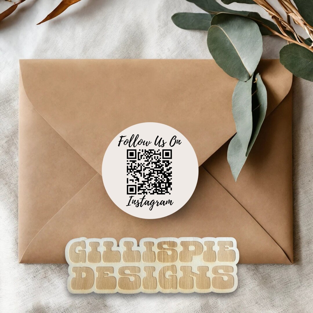 100 Stickers, QR Code Stickers, Small Business Stickers, 2inch Diameter ...