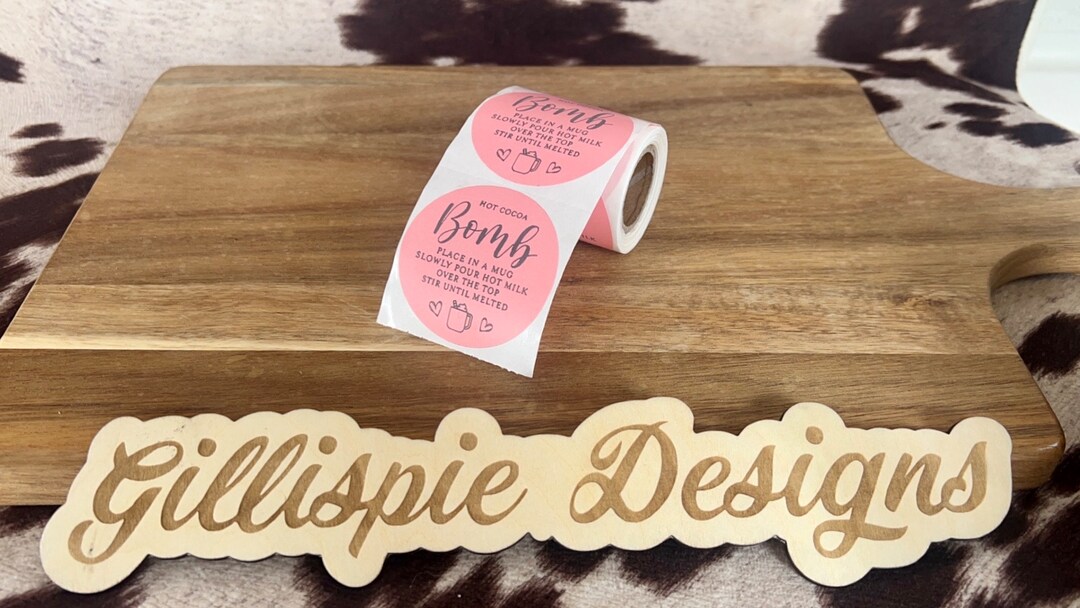 100 Stickers Hot Cocoa Labels Hot Cocoa Bombs Christmas - Etsy