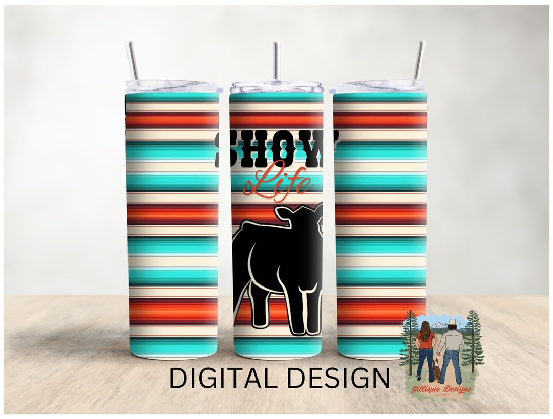 Show Life Steer, Serape Steer Design, Show Steer, Steer Digital Design ...