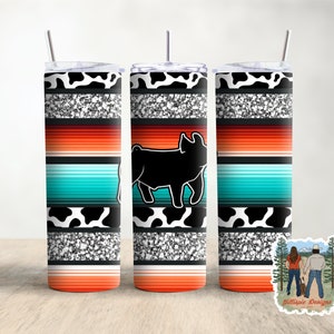 Show Pig, Aztec Design, Western, Pig , Show Pig - Etsy