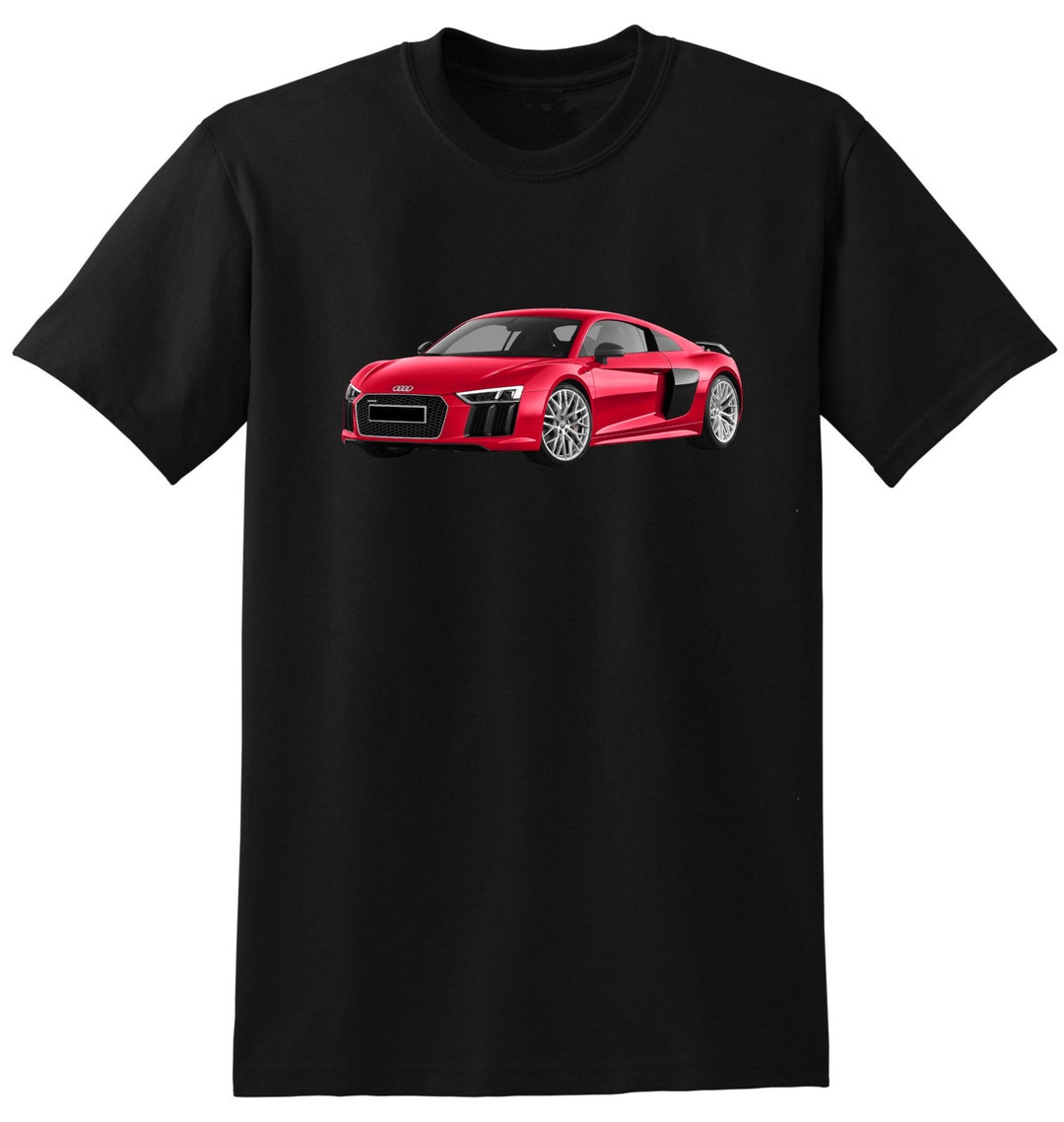 Audi Red R8 V10 Tshirt - Etsy