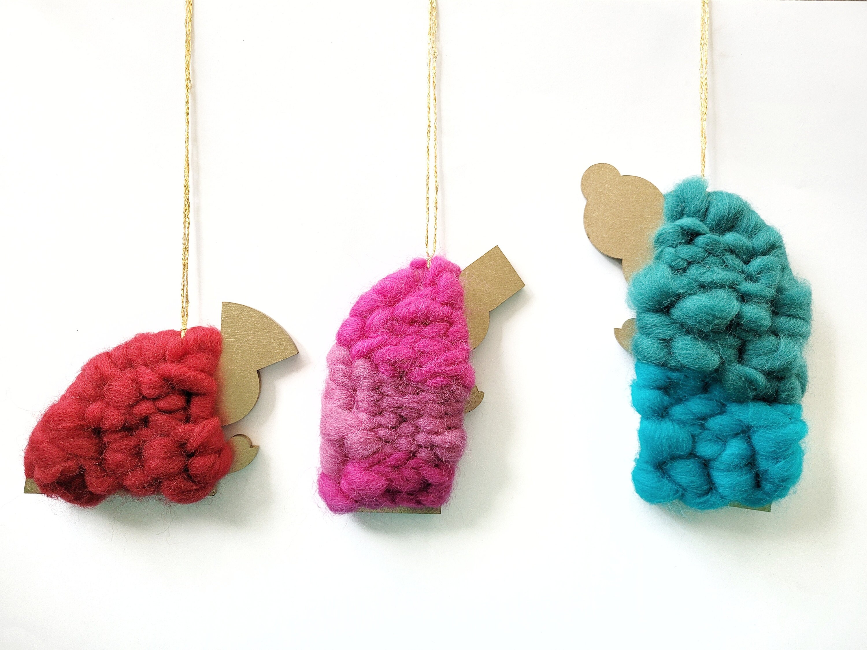 Scandi Style Nativity Set Shape Weaving Loom Christmas Ornament Artwork ...