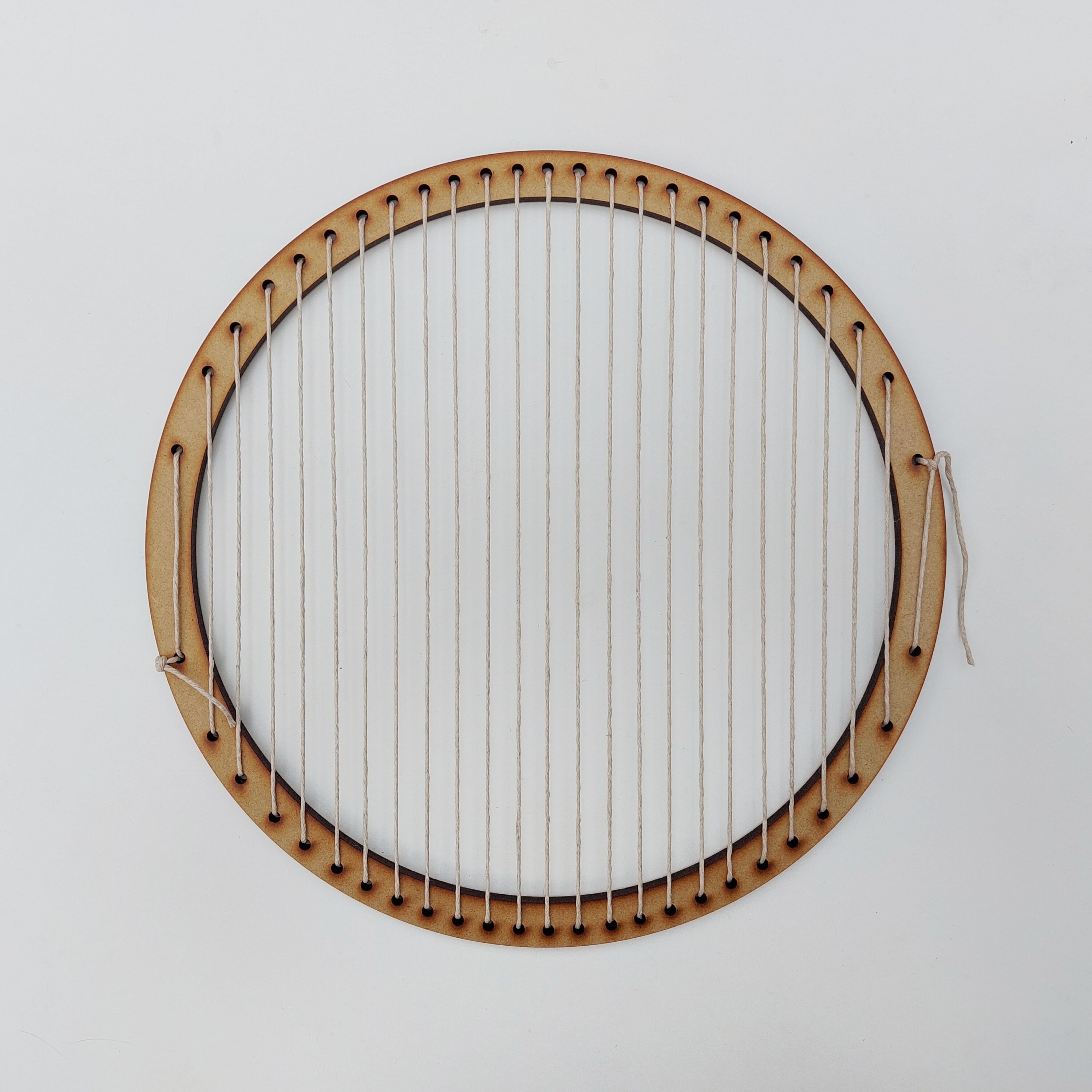 Parallel Warp Ring Circle Round Shape Weaving Loom Artwork Instant ...