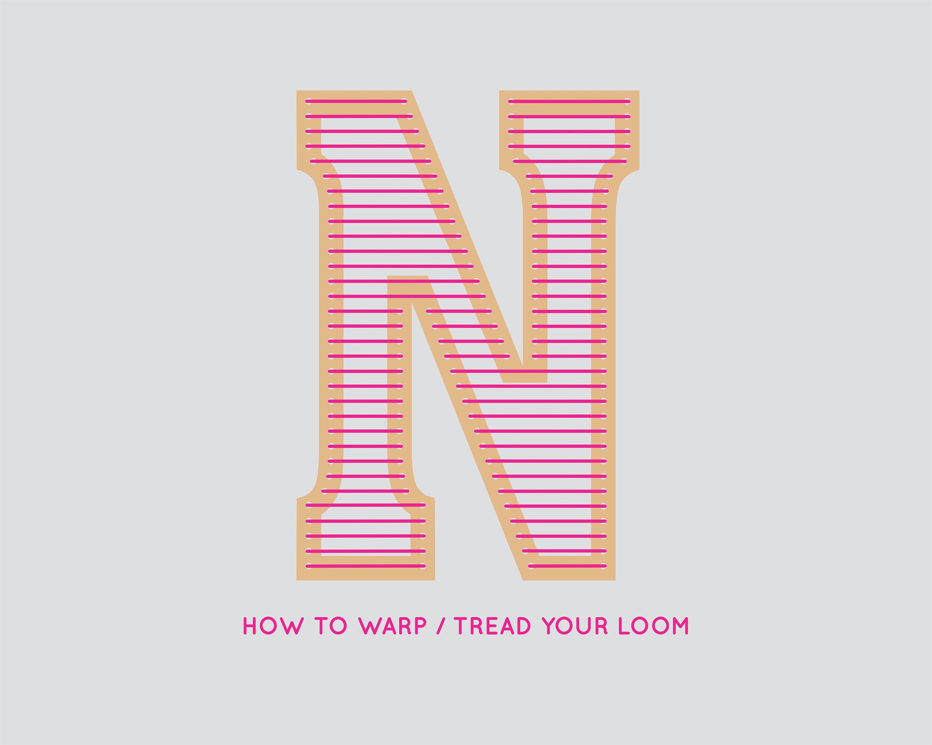 Letter N, Alphabet, Monogram Shape Weaving Loom Artwork Instant ...