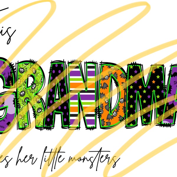 Grandma of Little Monsters - Etsy