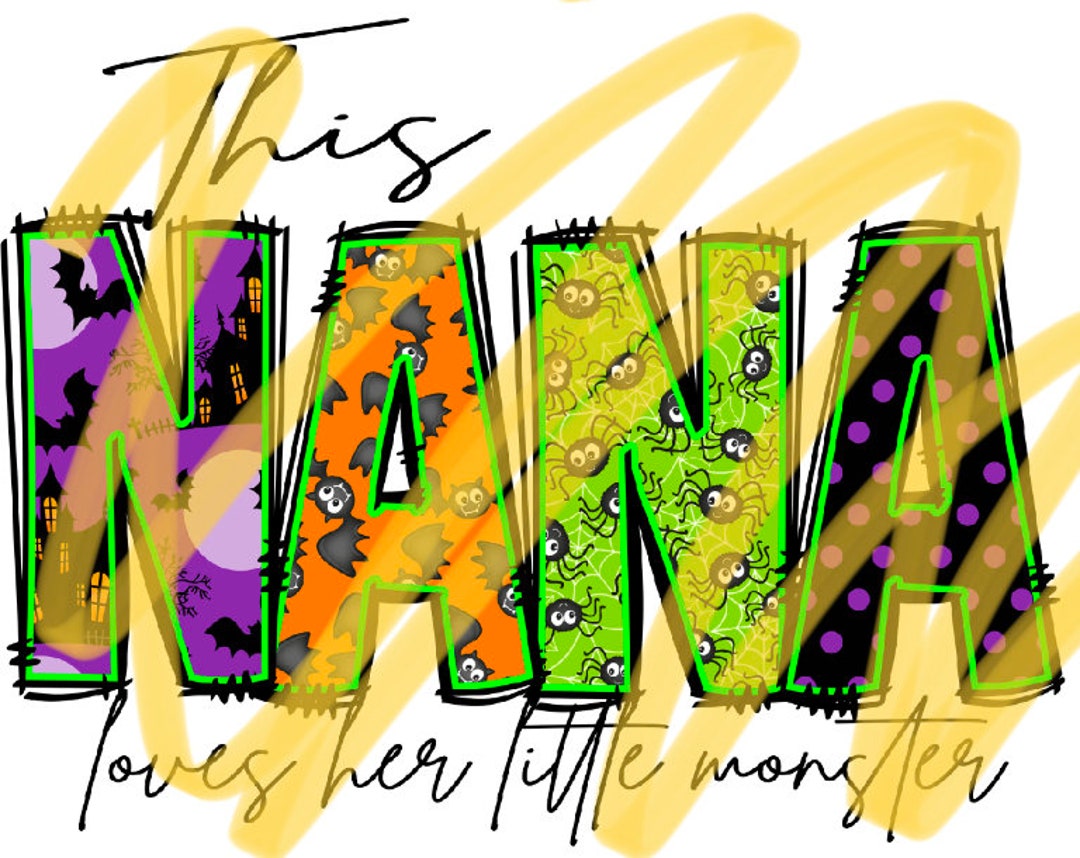 This Nana Loves Her Little Monsters - Etsy