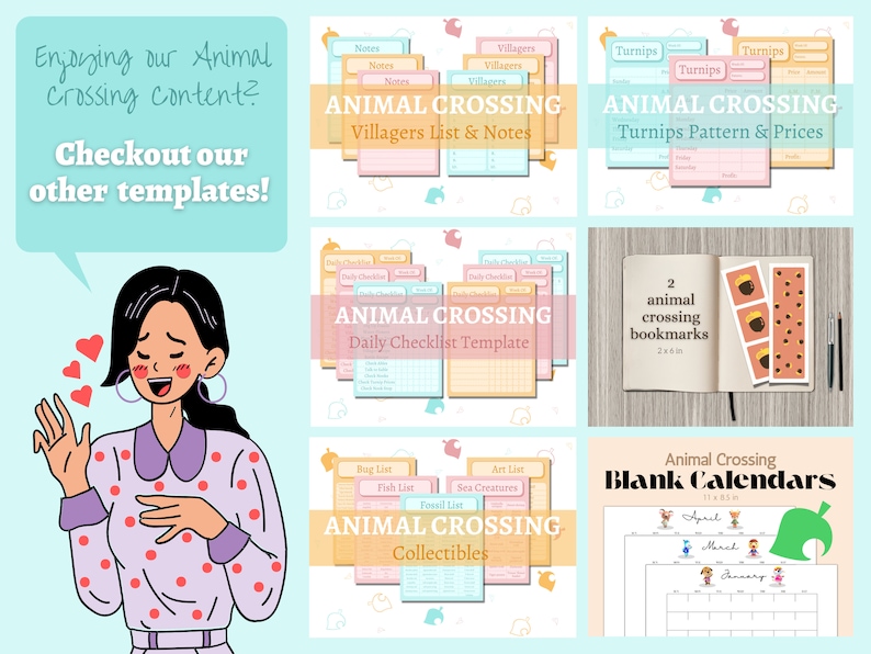 Animal Crossing New Horizons Planner Bundle, Checklists & Tracker ...