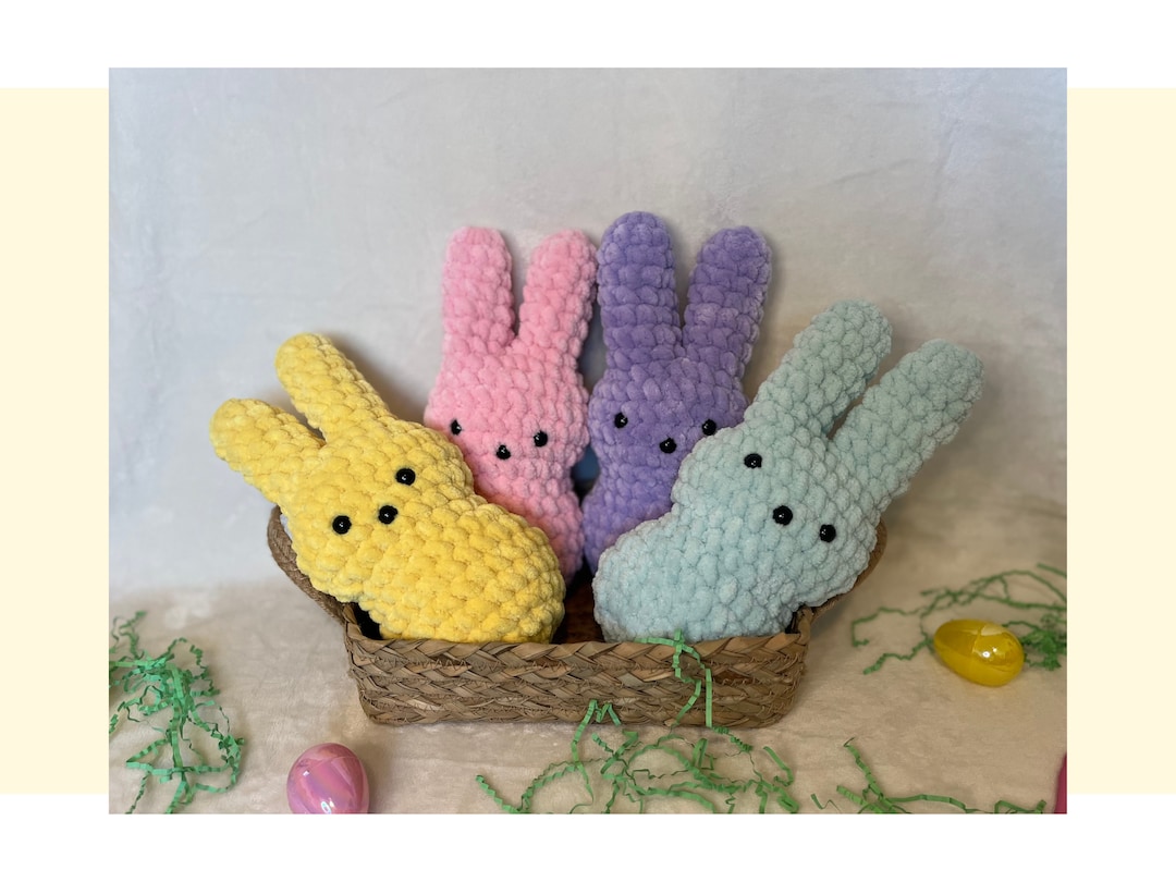 Peeps Crochet No Sew Pattern, PDF Printable Digital Download, Easter ...