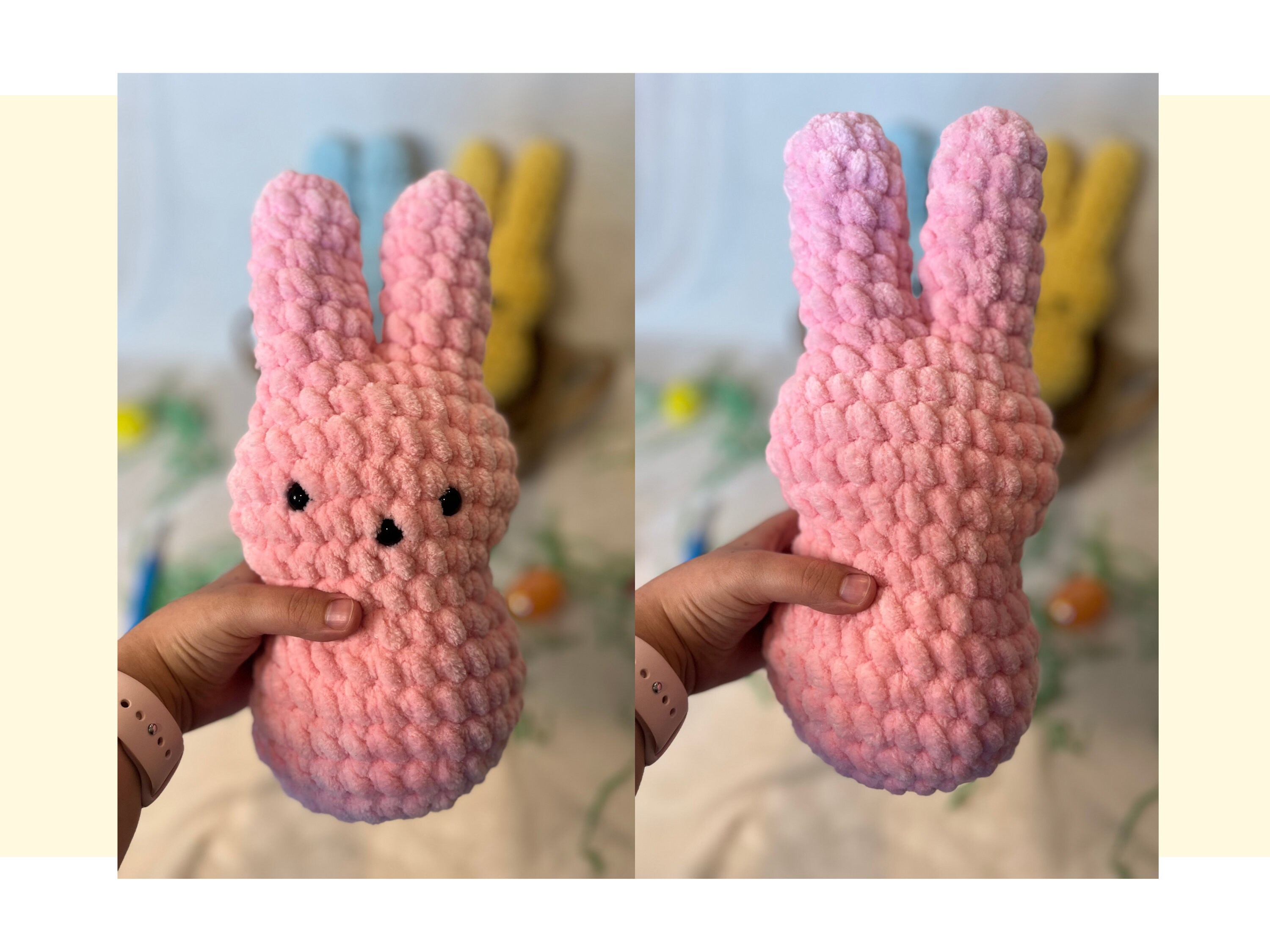 Peeps Crochet No Sew Pattern, PDF Printable Digital Download, Easter ...