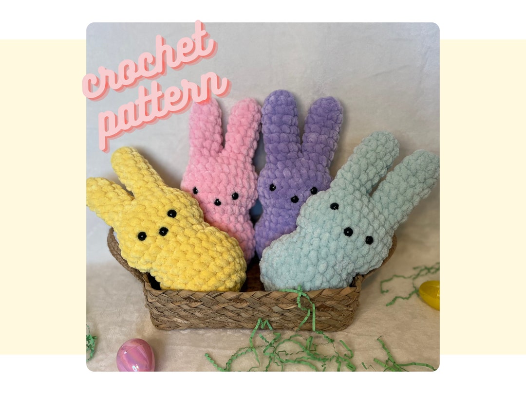 Peeps Crochet No Sew Pattern, PDF Printable Digital Download, Easter ...