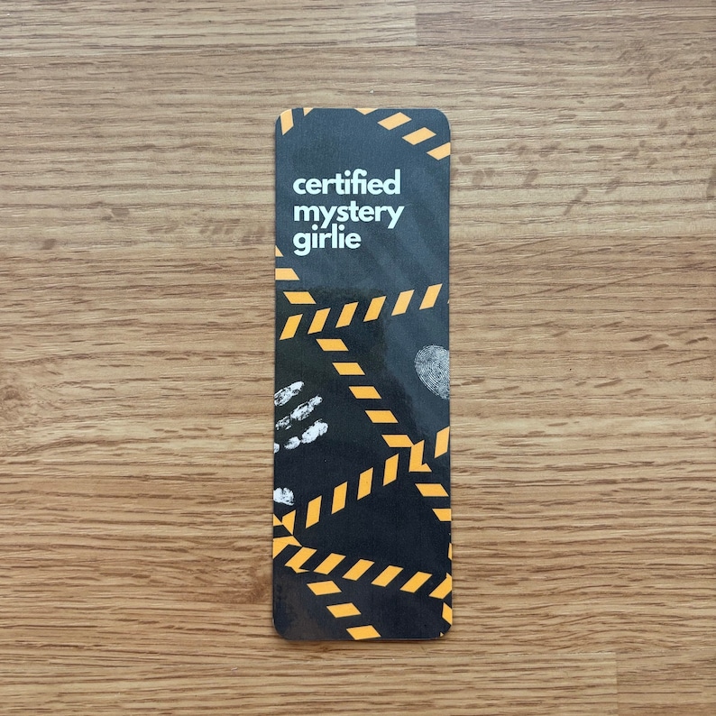 Certified Mystery Girlie Bookmark Mystery Reader Suspense Aesthetic ...