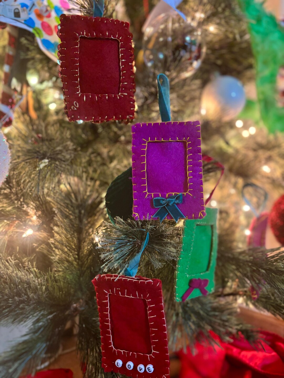 Mini Photo Holder Ornament Sequin Unique Decoration Fun Design Gift ...
