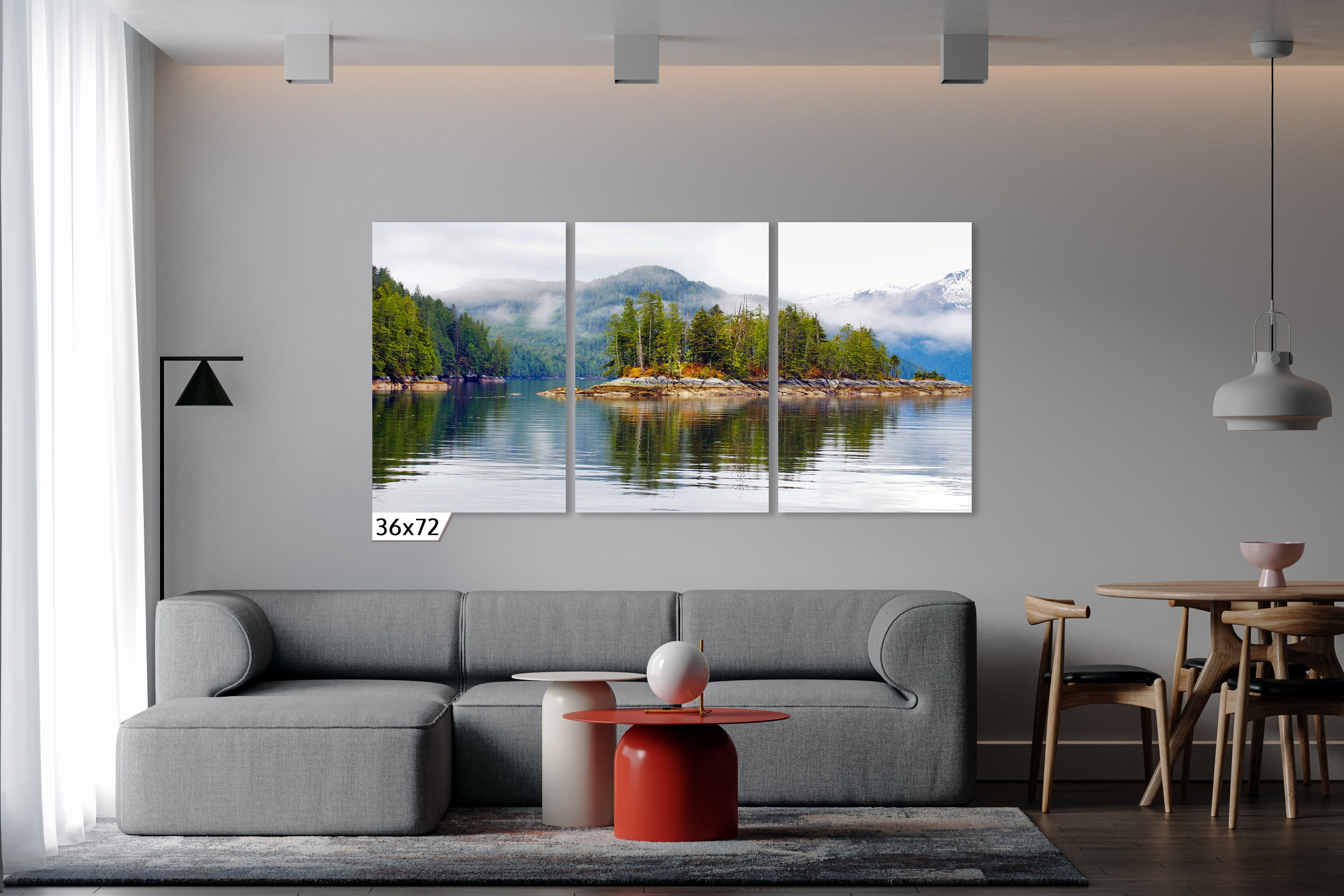 Coastal Morning Hi Def Photo, Hi Def Nature Print, Land and Sea, Fog ...