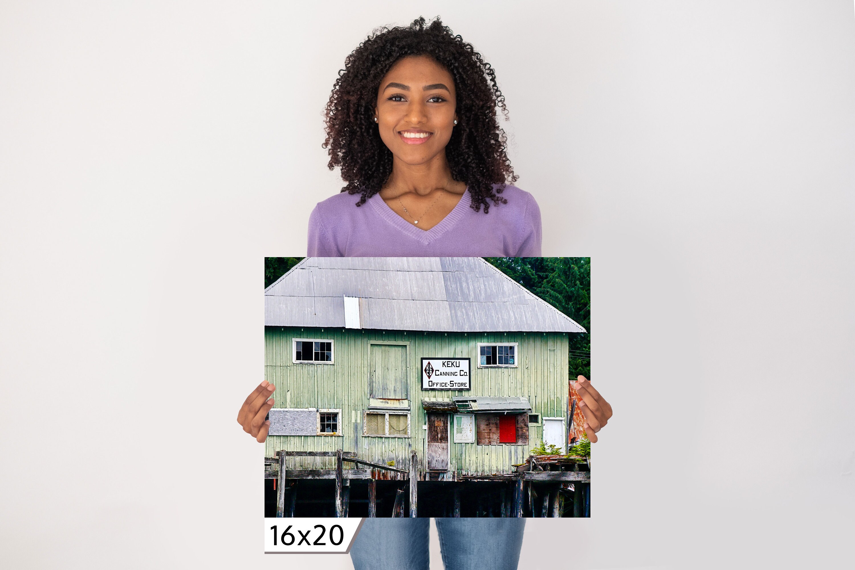 Kake AK View of Historic Cannery Building, Waterfront Salmon Cannery - Etsy