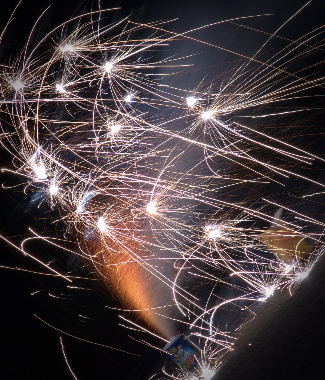 Light Painting With Fireworks, Firework Galaxy Abstract Photo, Stars in ...