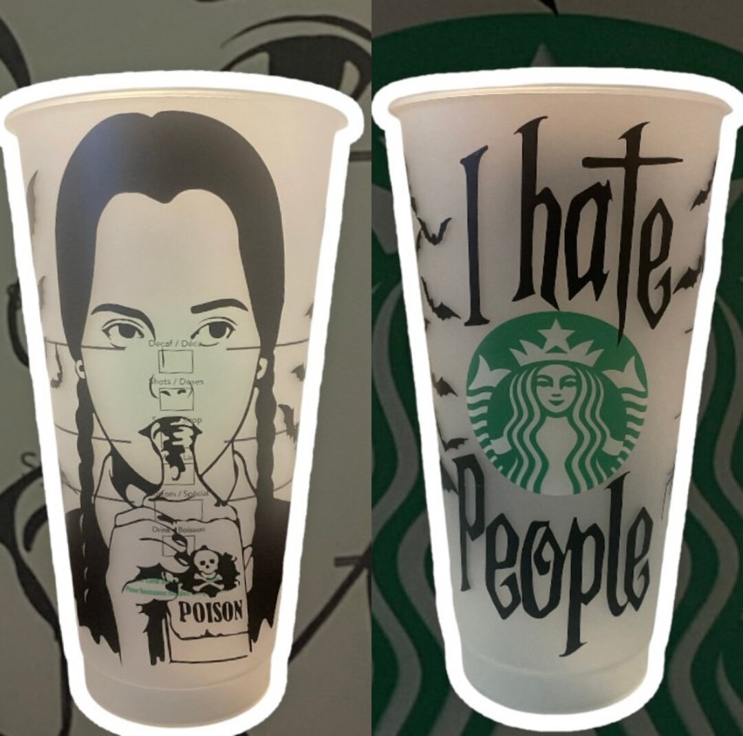 Wednesday Addams Starbucks Goth Girl - Etsy