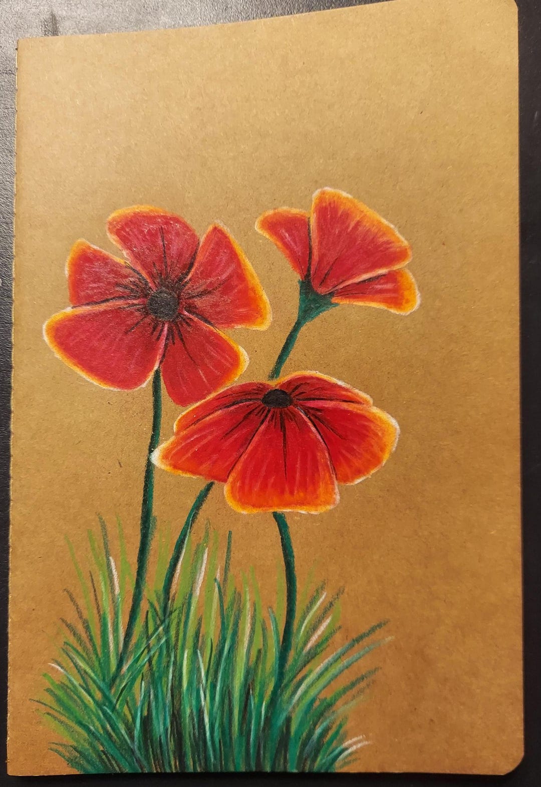 Poppy Mini Journal - Etsy