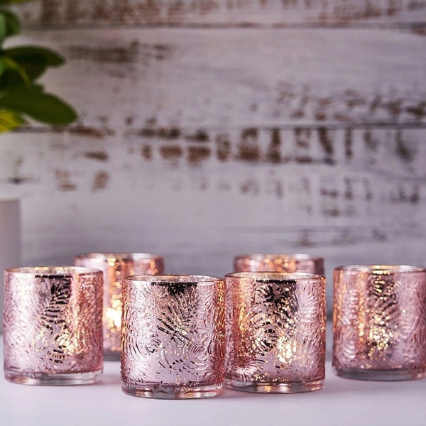 Rose Gold Candle Holder Etsy
