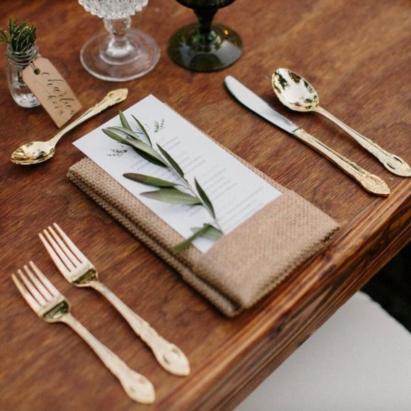 Burlap Table Setting - Etsy