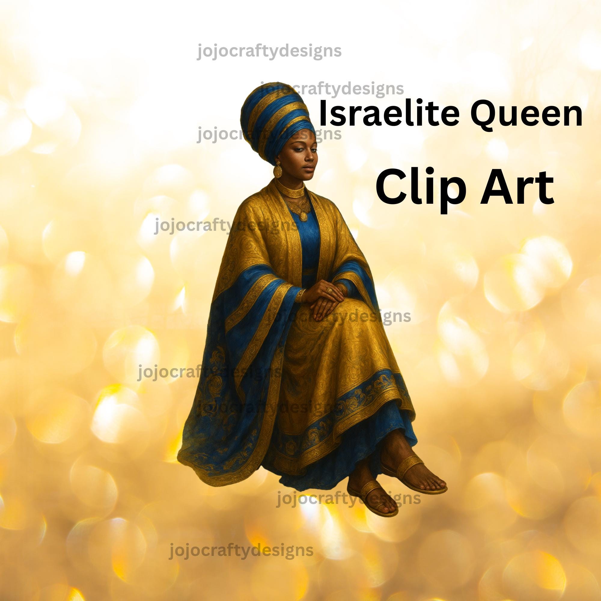 Hebrew Israelite Woman Clip Art | Black Hebrew Royal Attire | Digital ...