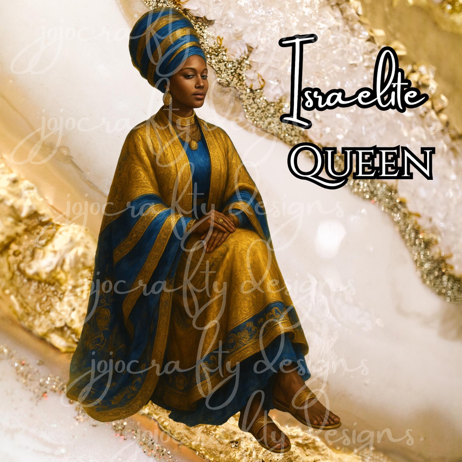 Hebrew Israelite Woman Clip Art | Black Hebrew Royal Attire | Digital ...