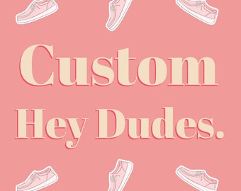 Mens Hey Dudes Black and Red - Etsy