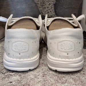 Custom Bride Wedding Rhinestone Hey Dudes - Etsy