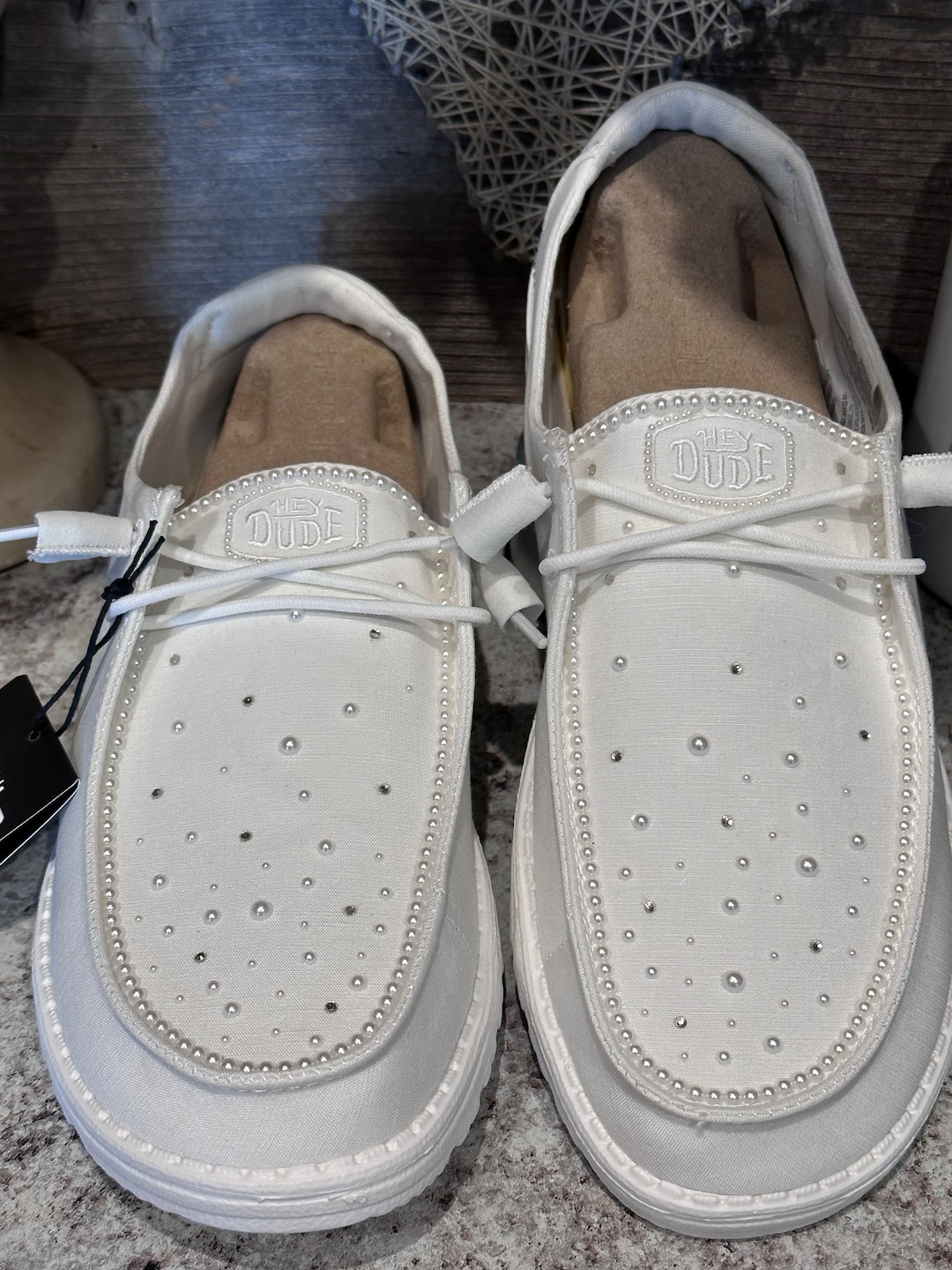 Custom Bride Wedding Rhinestone Hey Dudes - Etsy