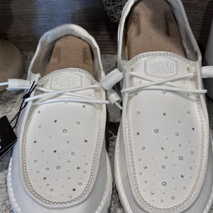 Custom Bride Wedding Rhinestone Hey Dudes - Etsy