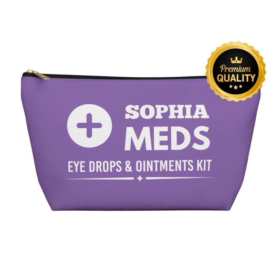 Meds Kit Sophia Eye Drops & Ointments Bag, Personalized Medical Alert ...