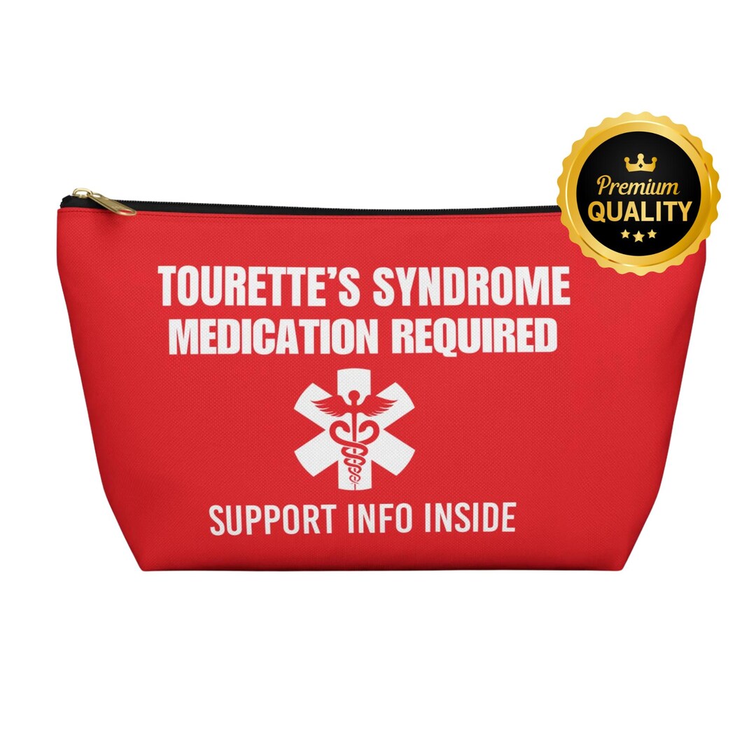 Tourettes Syndrome Medication Required Emergency Kit, Med Alert Pouch ...