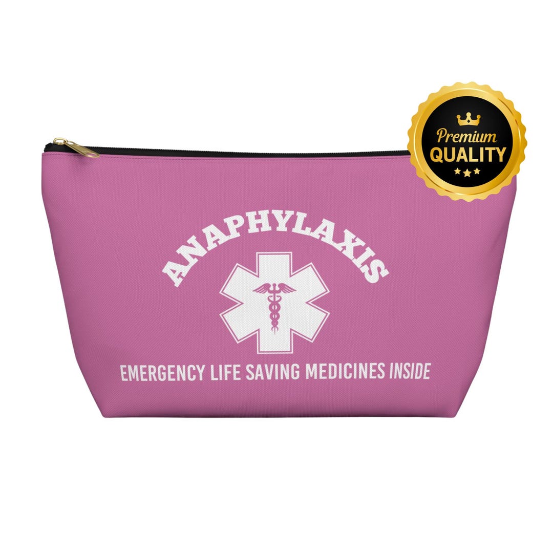 Anaphylaxis Pouch, Med Alert Bag for Epipen & Allergy Meds, Emergency ...