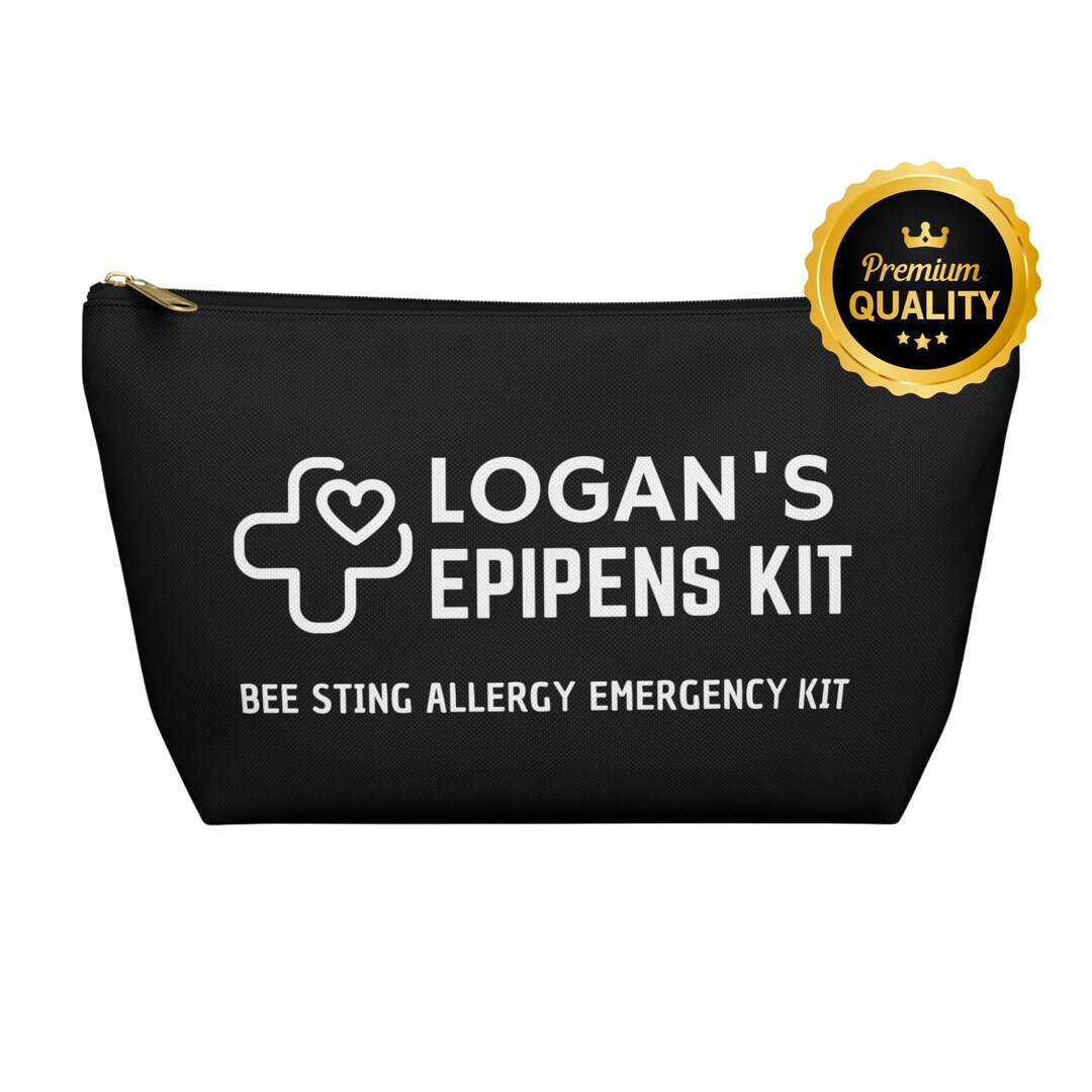 Medical Alert Bee Sting Allergy Epipens Kit Pouch, Personalized ...
