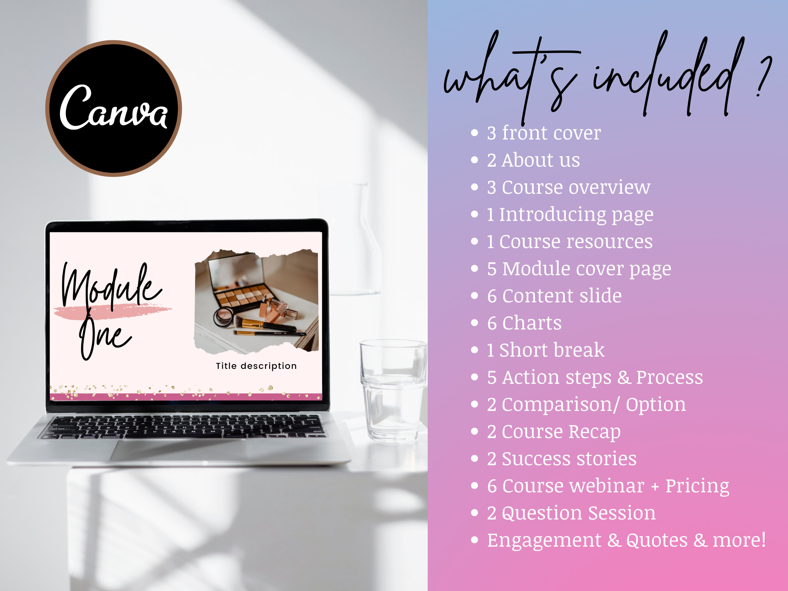 Webinar Slide Deck Template for Online Course Creator, Online Course ...