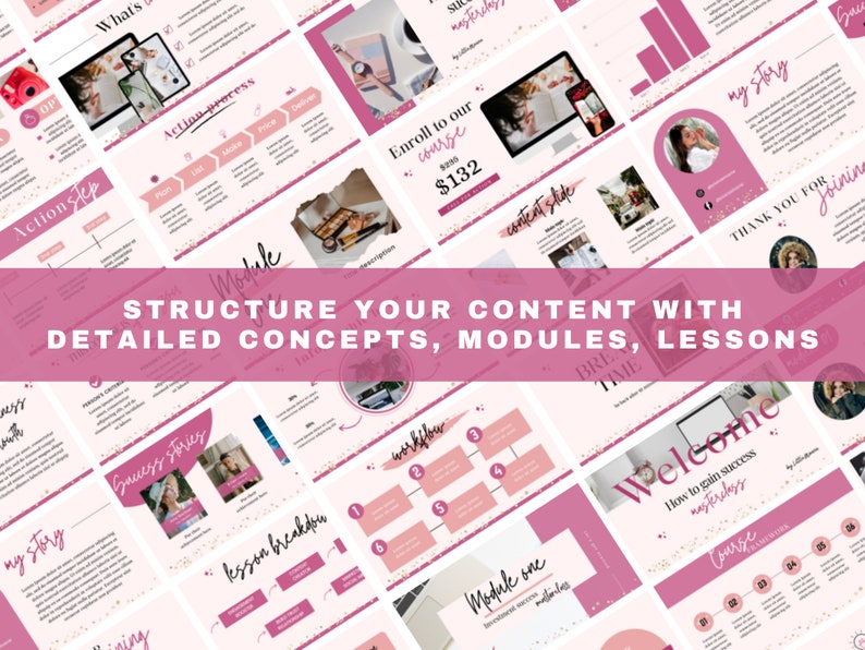 Webinar Slide Deck Template for Online Course Creator, Online Course ...