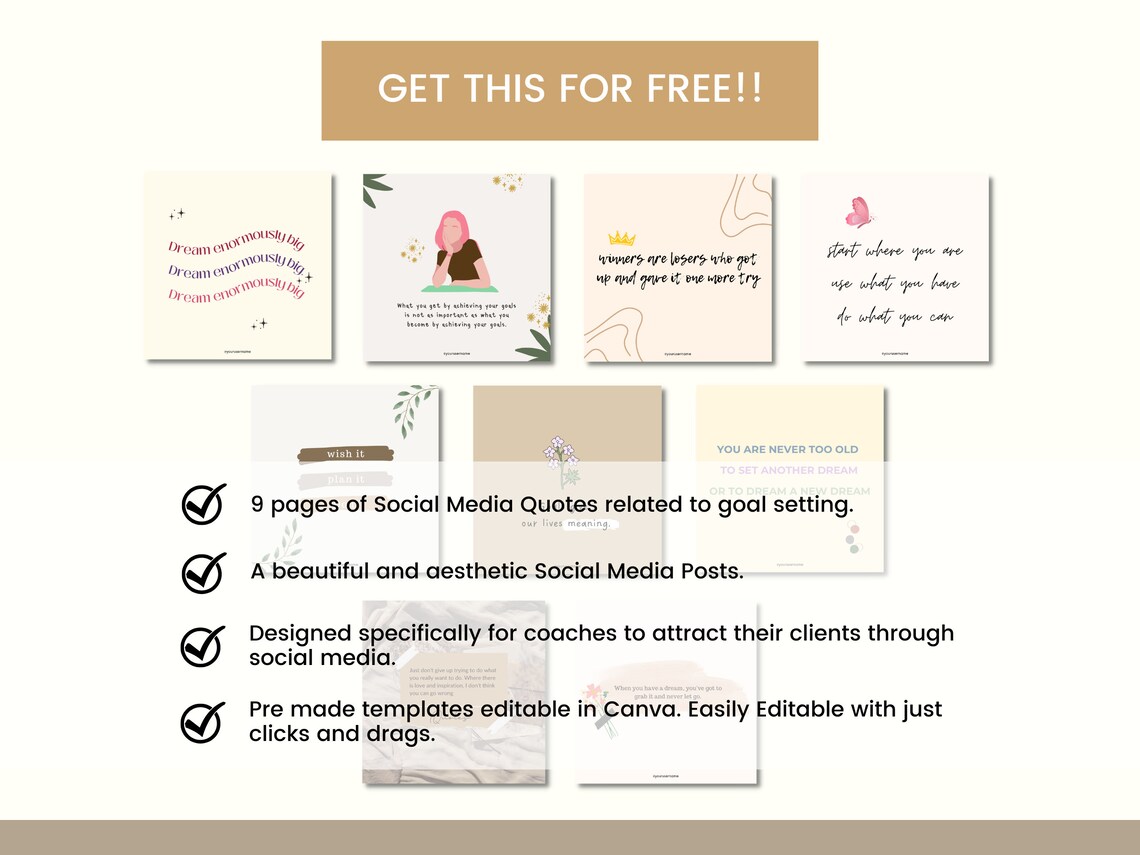 Done for You Goal Setting Workbook, Brandable Coaching Ebook Course ...