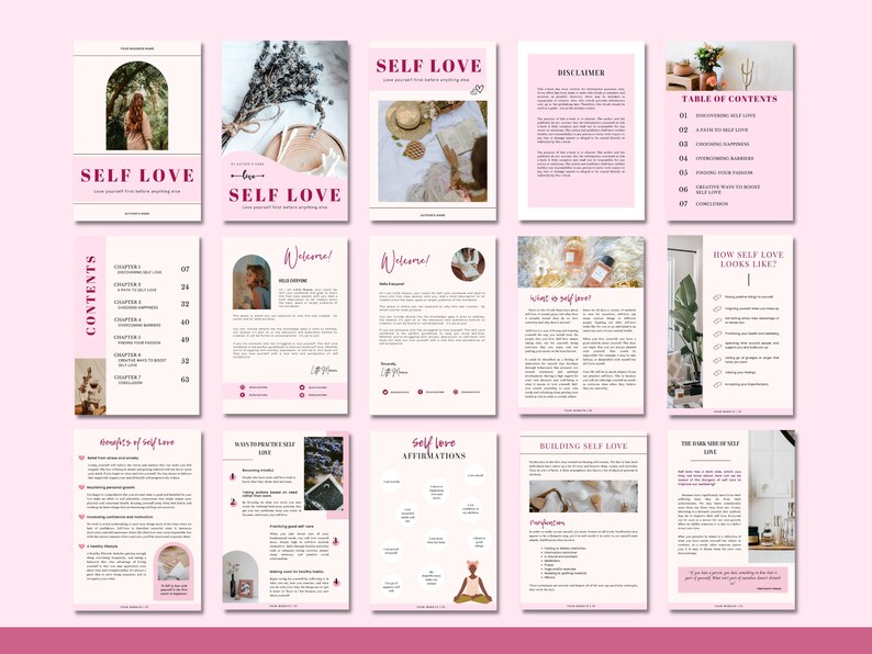 Done for You Self Love Workbook, Brandable Coaching Ebook Course, Self ...
