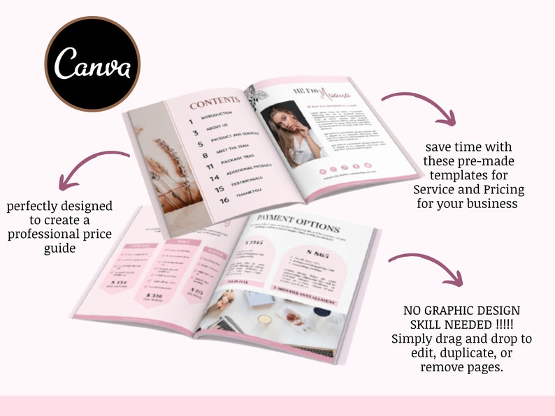 Service & Pricing Guide Template, Portfolio Pricing Template, Client ...