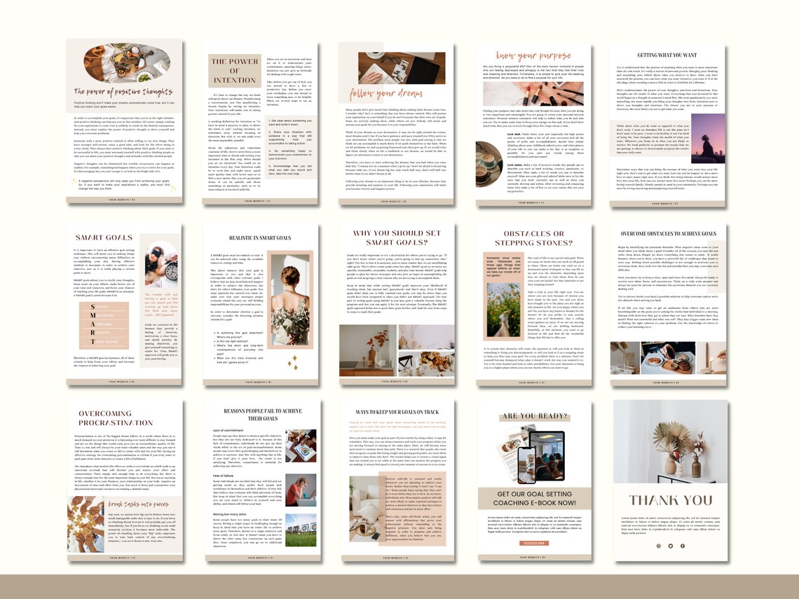 Done for You Goal Setting Workbook, Brandable Coaching Ebook Course ...