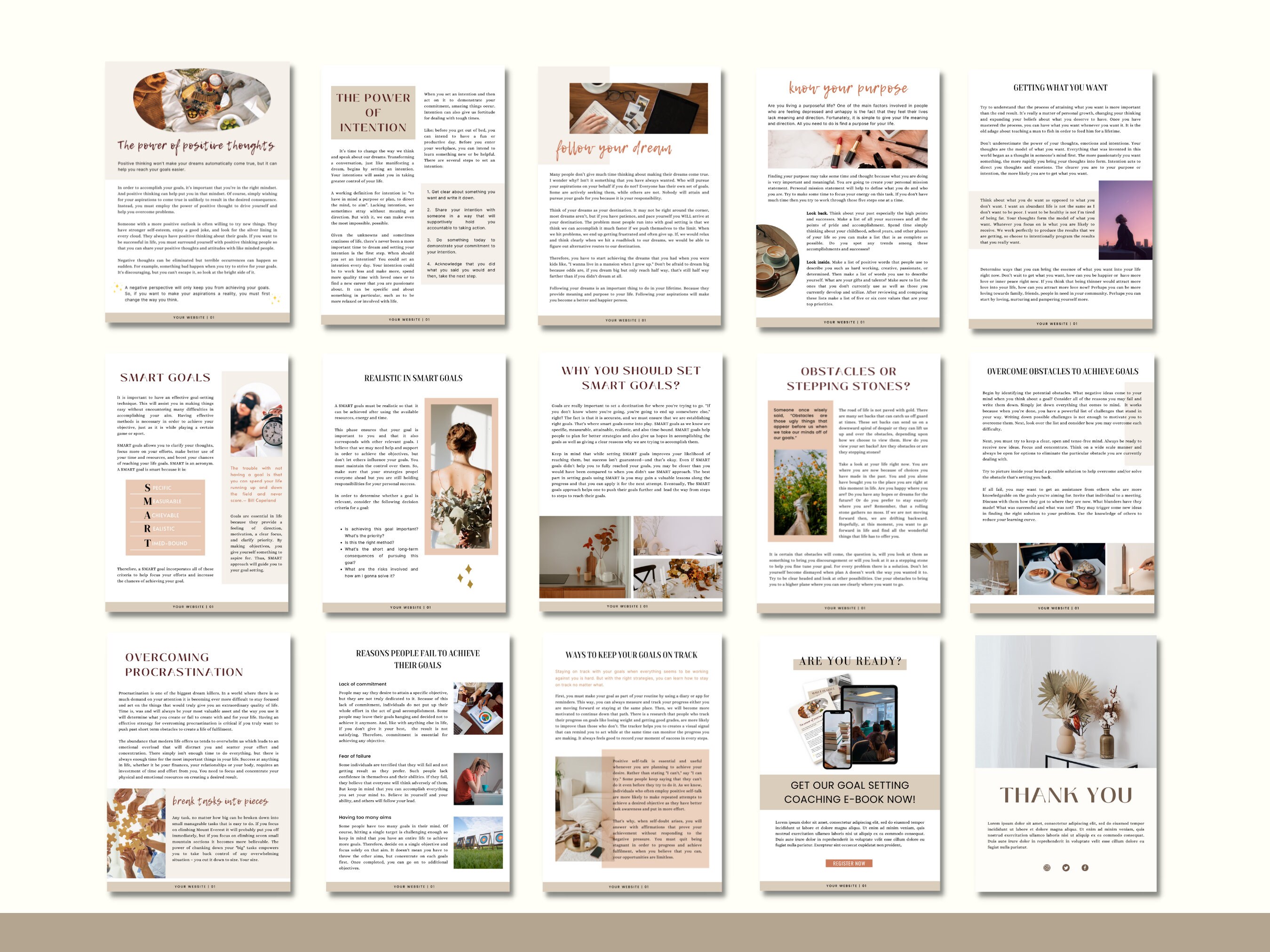 Done for You Goal Setting Workbook, Brandable Coaching Ebook Course ...
