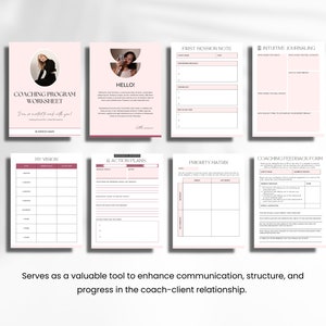 Coaching Session Worksheets, Coach Form, Client Form, Coaching Program ...