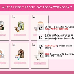Done for You Self Love Workbook, Brandable Coaching Ebook Course, Self ...
