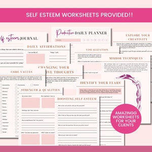 Done for You Self Esteem Brandable Workbook, Self Confidence Worksheet ...