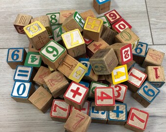 Wooden Number Blocks | Etsy