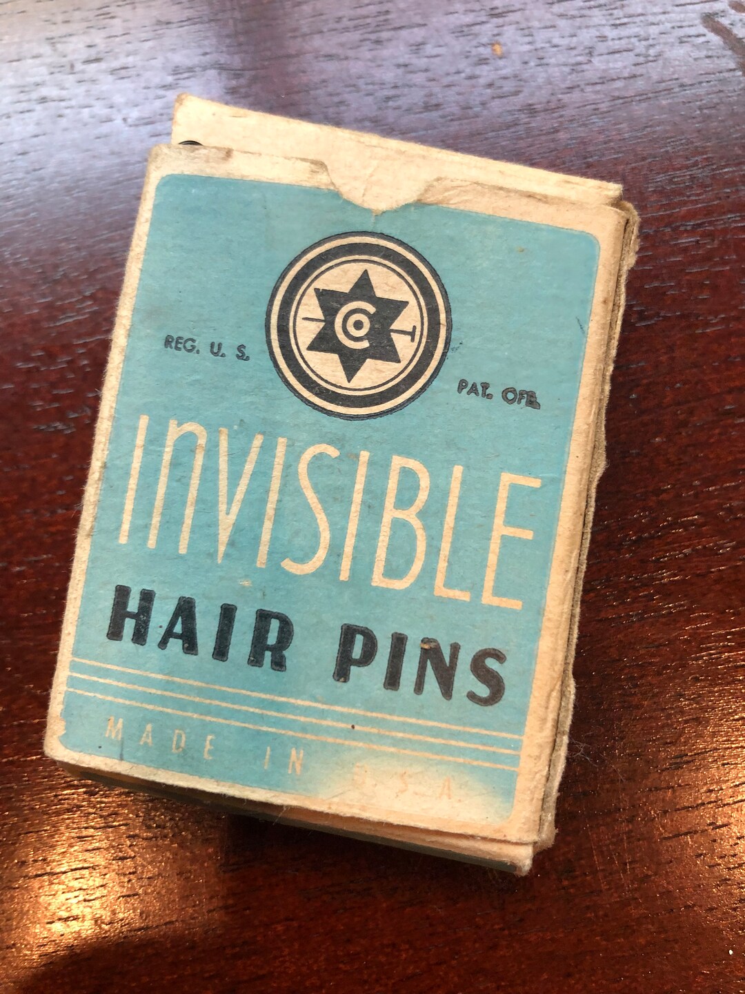 VINTAGE Box of Invisible Hair Pins Aka Star Hair Pins - Etsy