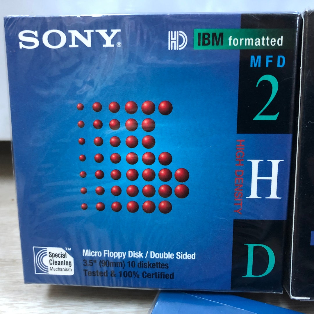 25 SONY High Density Micro Floppy Disks Double Sided - Etsy