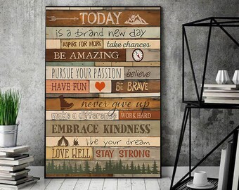 Today is a New Day Poster - Etsy