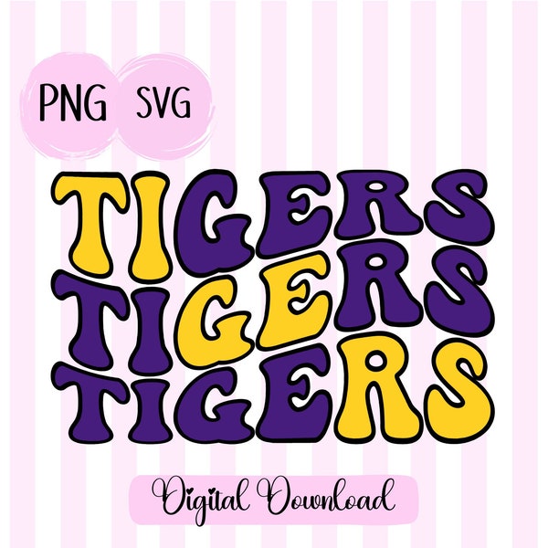Lsu Tigers Font Svg - Etsy