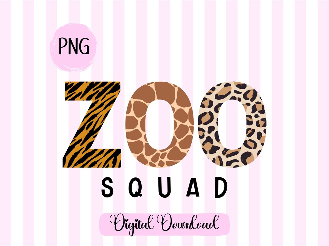 Zoo Squad PNG: Animal Print, Field Trip T-shirt (digital Download) - Etsy