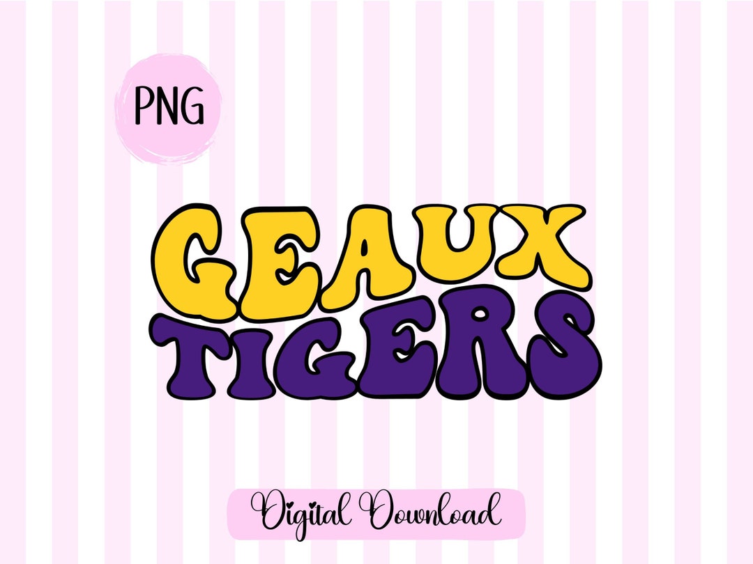 Tigers Football PNG Purple and Gold Png Geaux Tigers Png Football ...